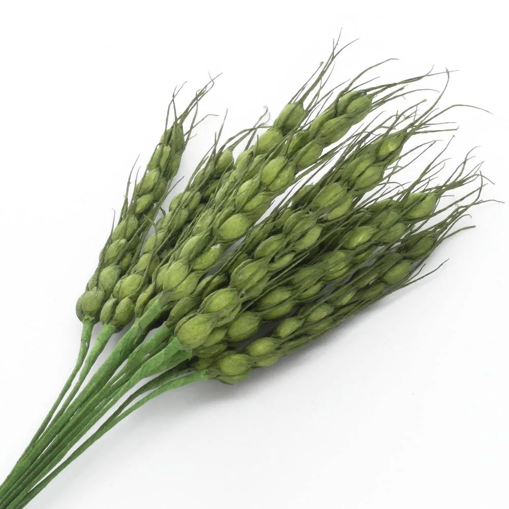 Buchet spic de grau verde 12 fire, 12cm - Paper Art Shop